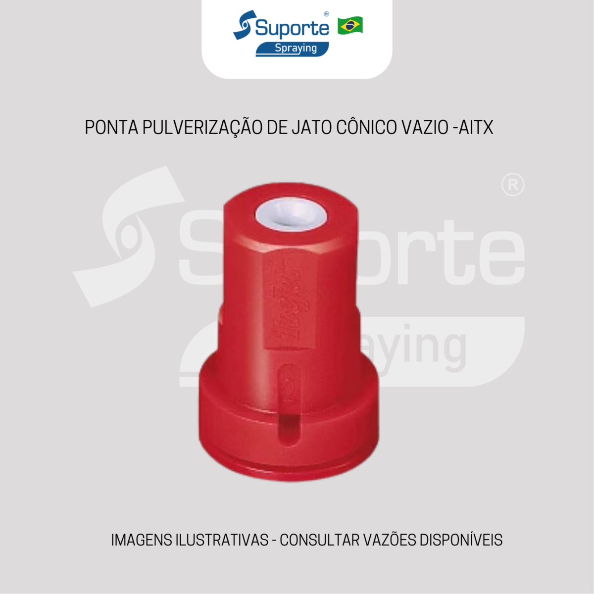 PONTA PULVERIZAÇÃO DE JATO CÔNICO VAZIO – AITX – Suporte Agrícola ...